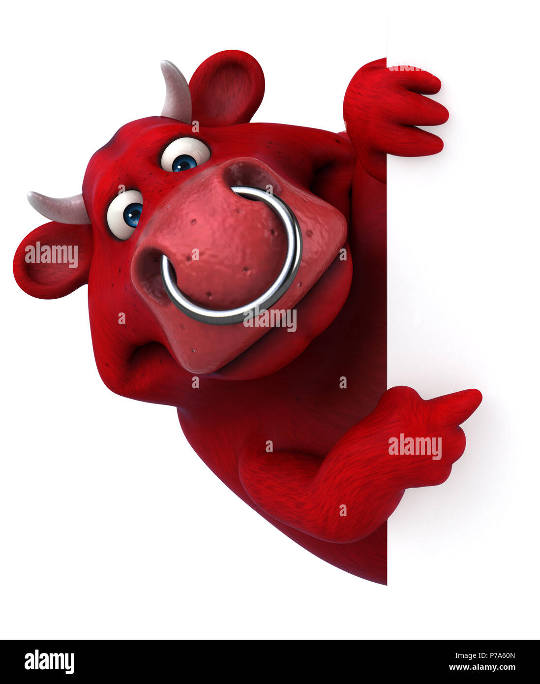 Red bull - 3D Illustration Stock Photo - Alamy