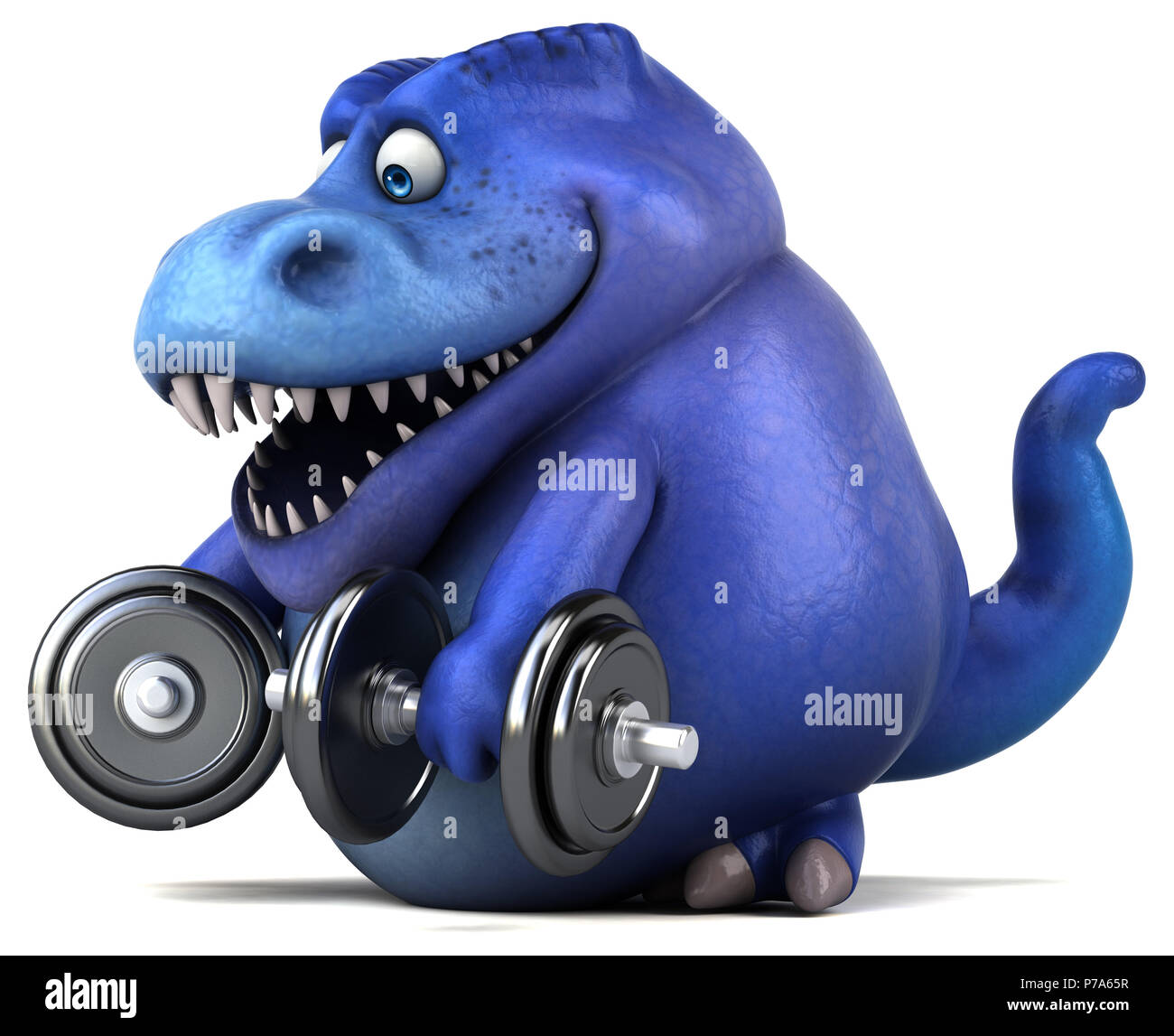 Fun dinosaur - 3D Illustration Stock Photo - Alamy