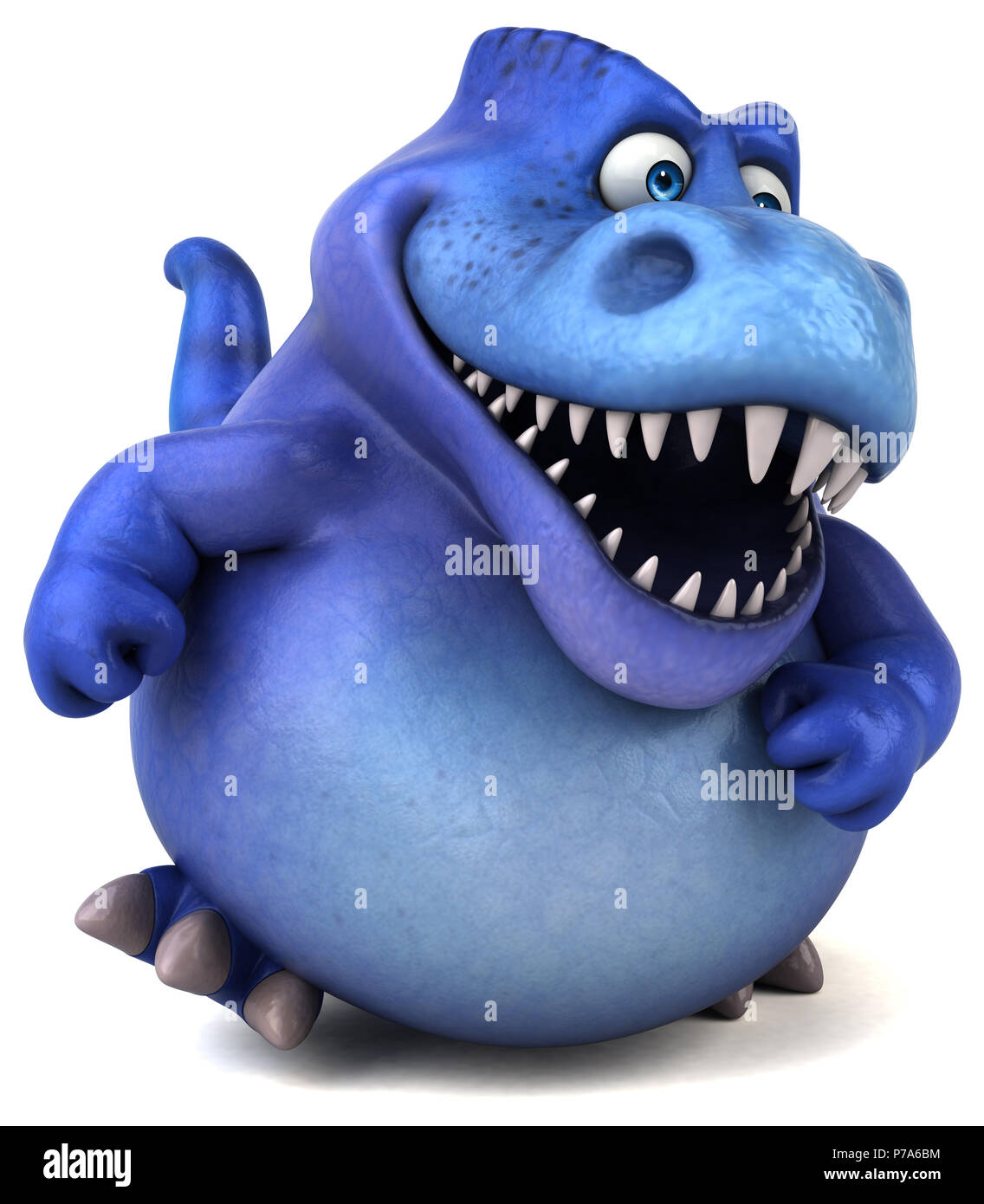 Fun dinosaur - 3D Illustration Stock Photo - Alamy