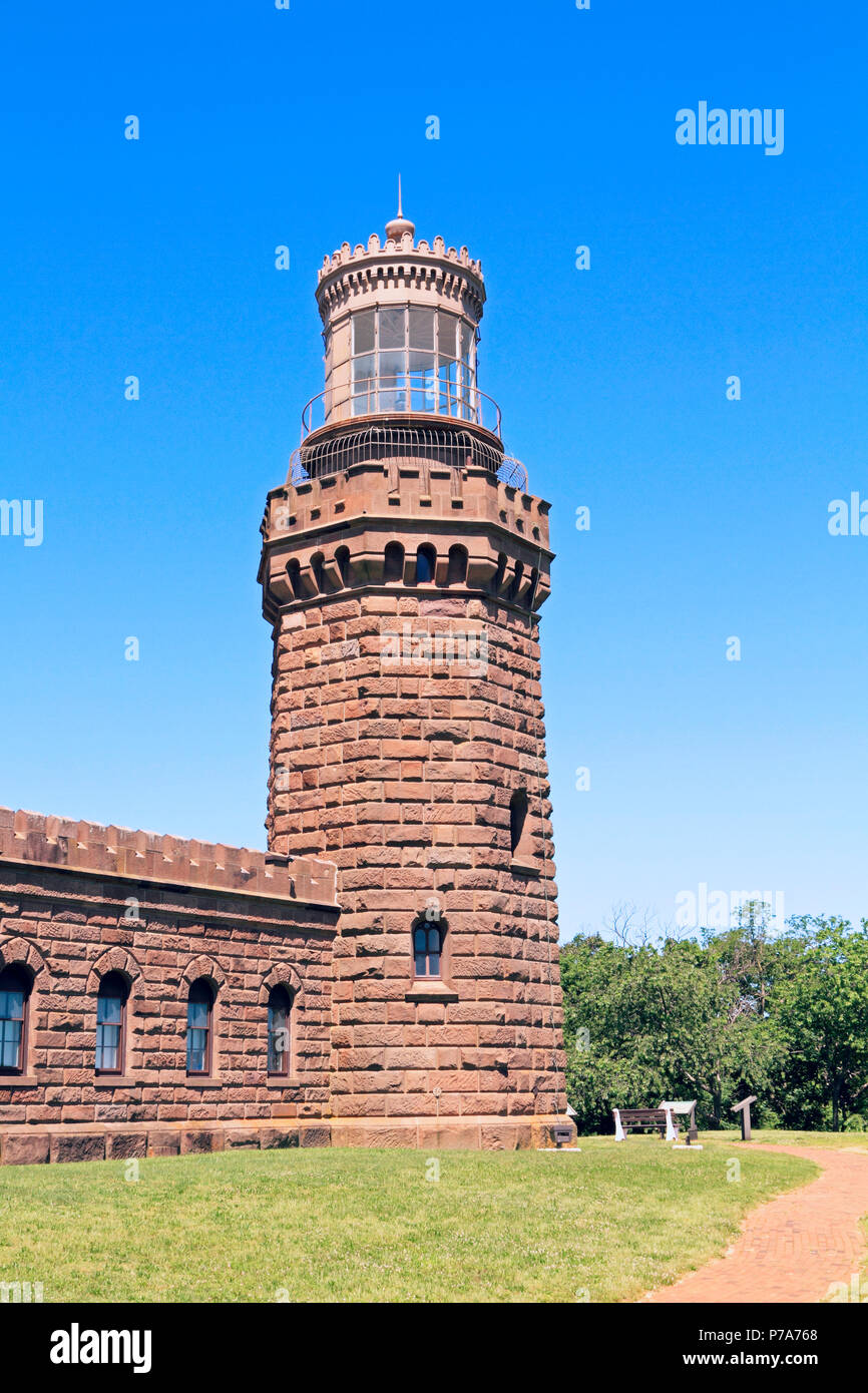 Memorial Twin Lights Lighthouse Marble