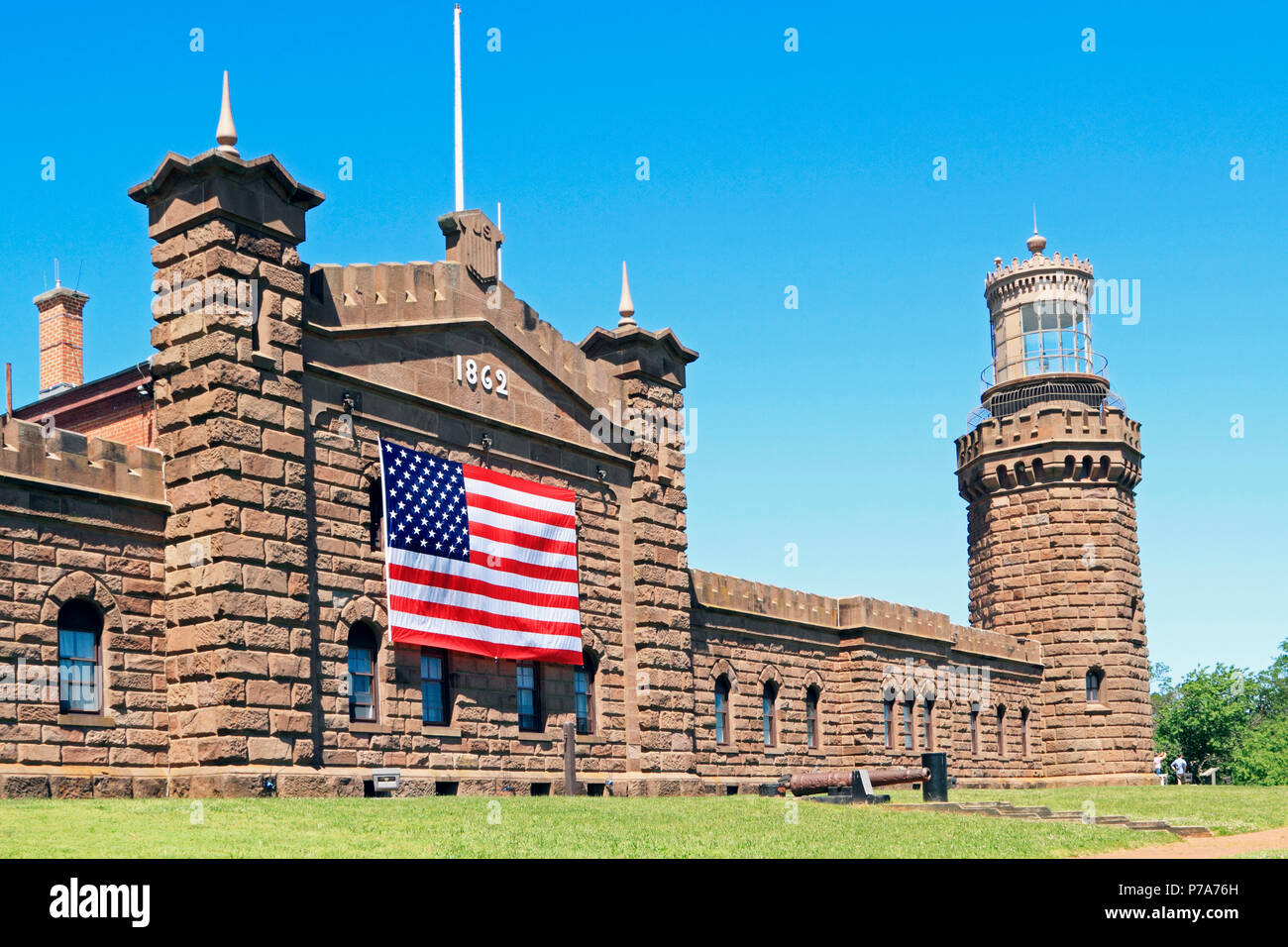 Memorial Twin Lights Lighthouse Marble