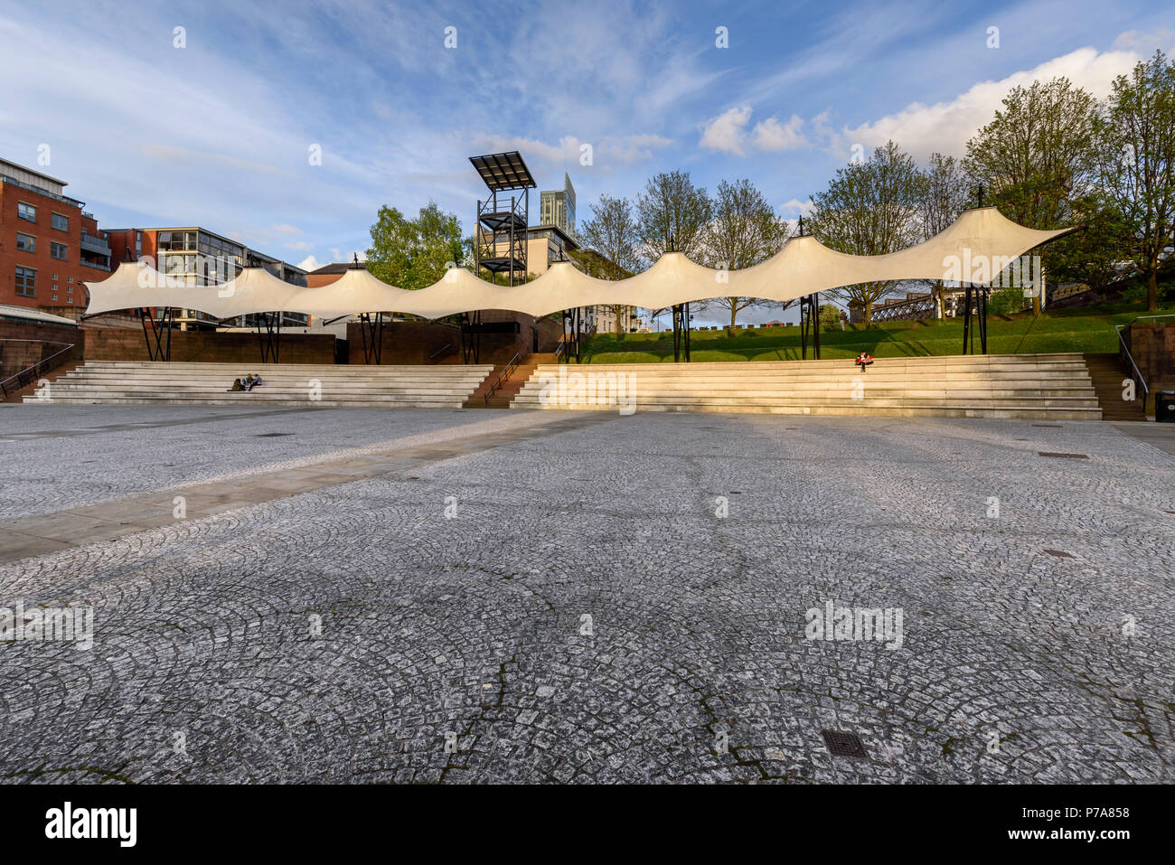 The Castlefield Bowl is an outdoor events pavilion in the inner city ...