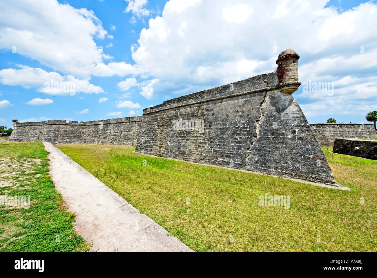 Castillo de San Marcos in St. Augustine, Florida USA Stock Photo - Alamy