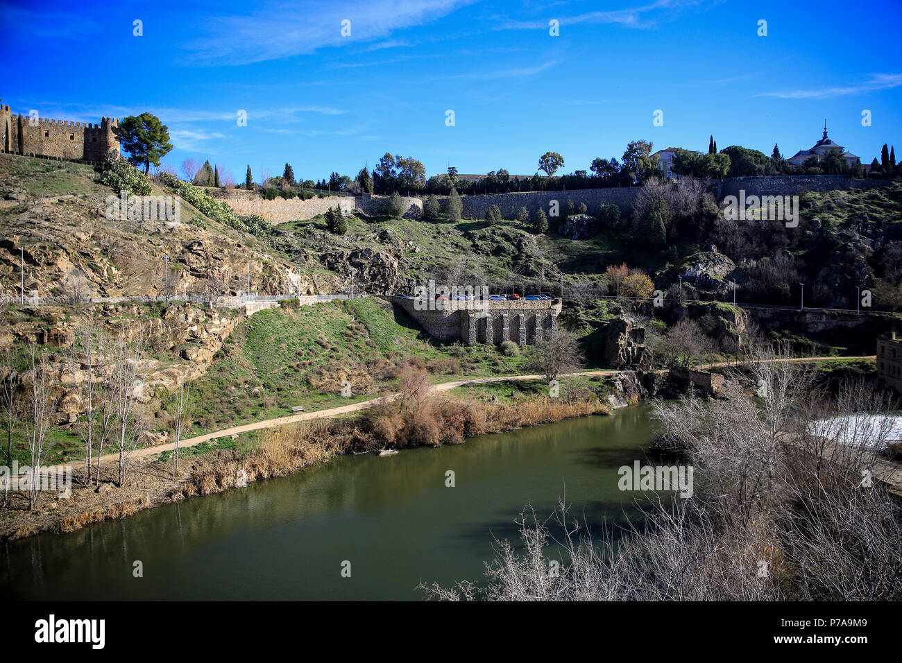 Aerial view toledo river bank hi-res stock photography and images - Alamy