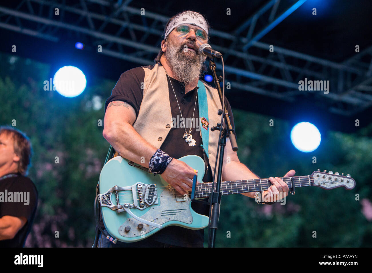 Pusiano, Italy. 04 July 2018. The American singer-songwriter STEVE ...