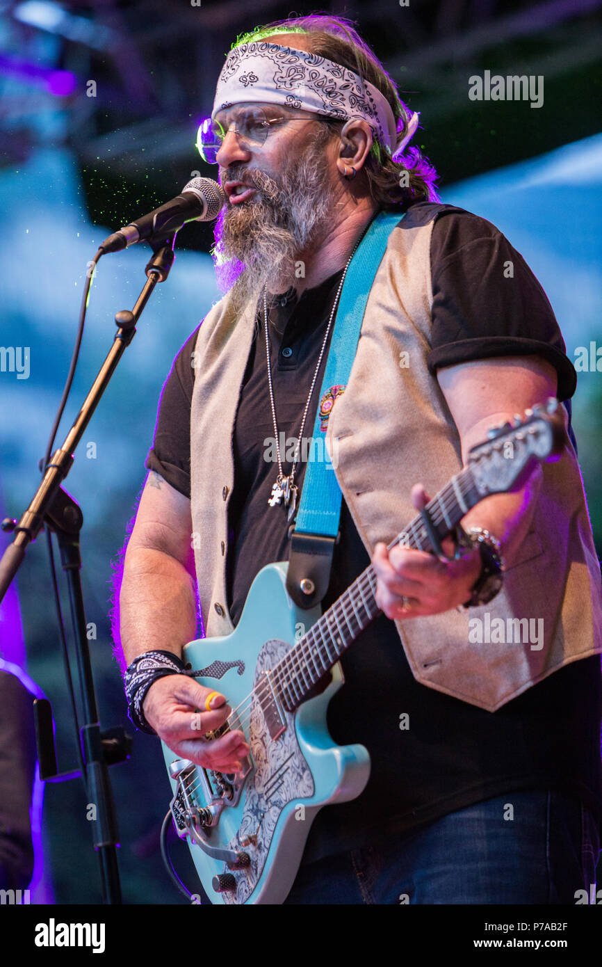Pusiano, Italy. 04 July 2018. The American singer-songwriter STEVE ...