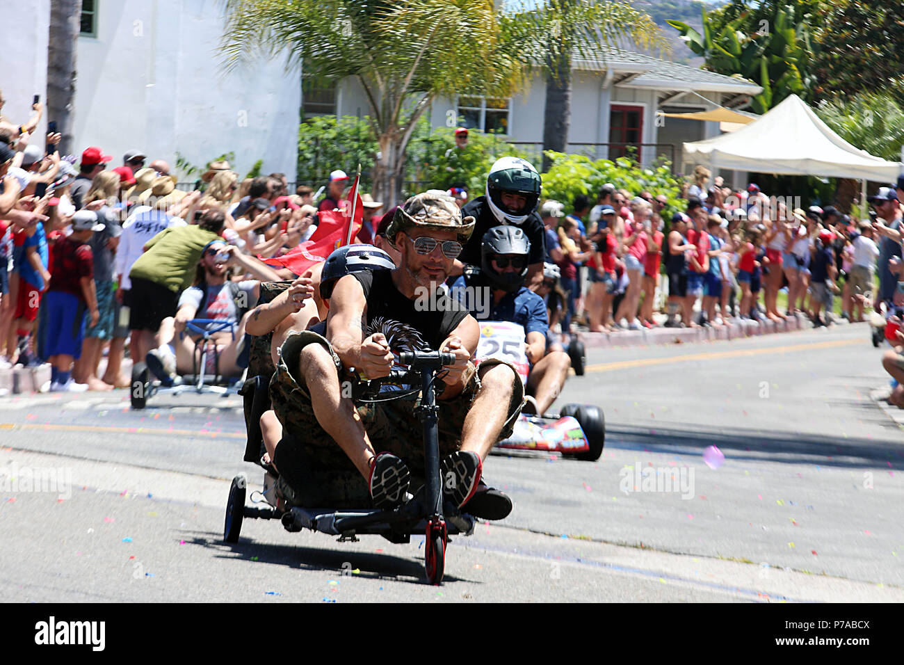 San Clemente, California, USA. 4th July, 2018. San Clemente resident's ...