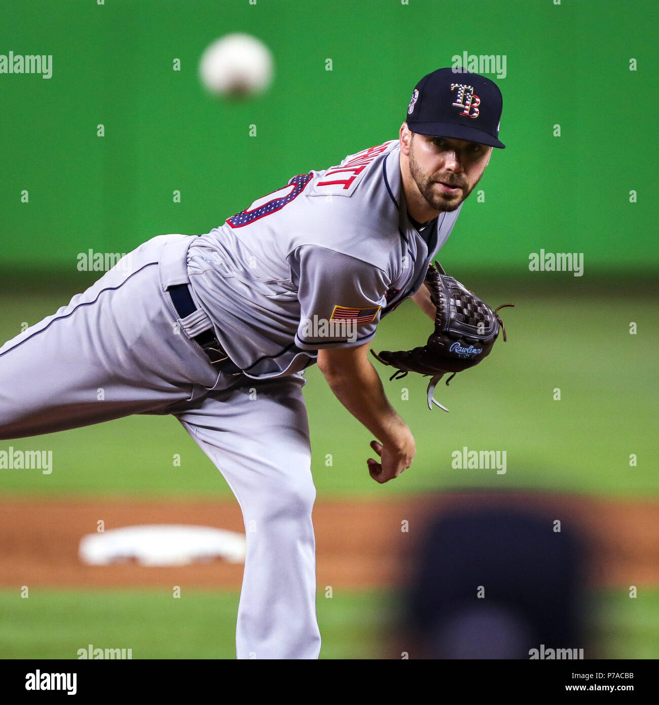 July 03, 2018: Tampa Bay Rays relief pitcher Austin Pruitt (50 ...