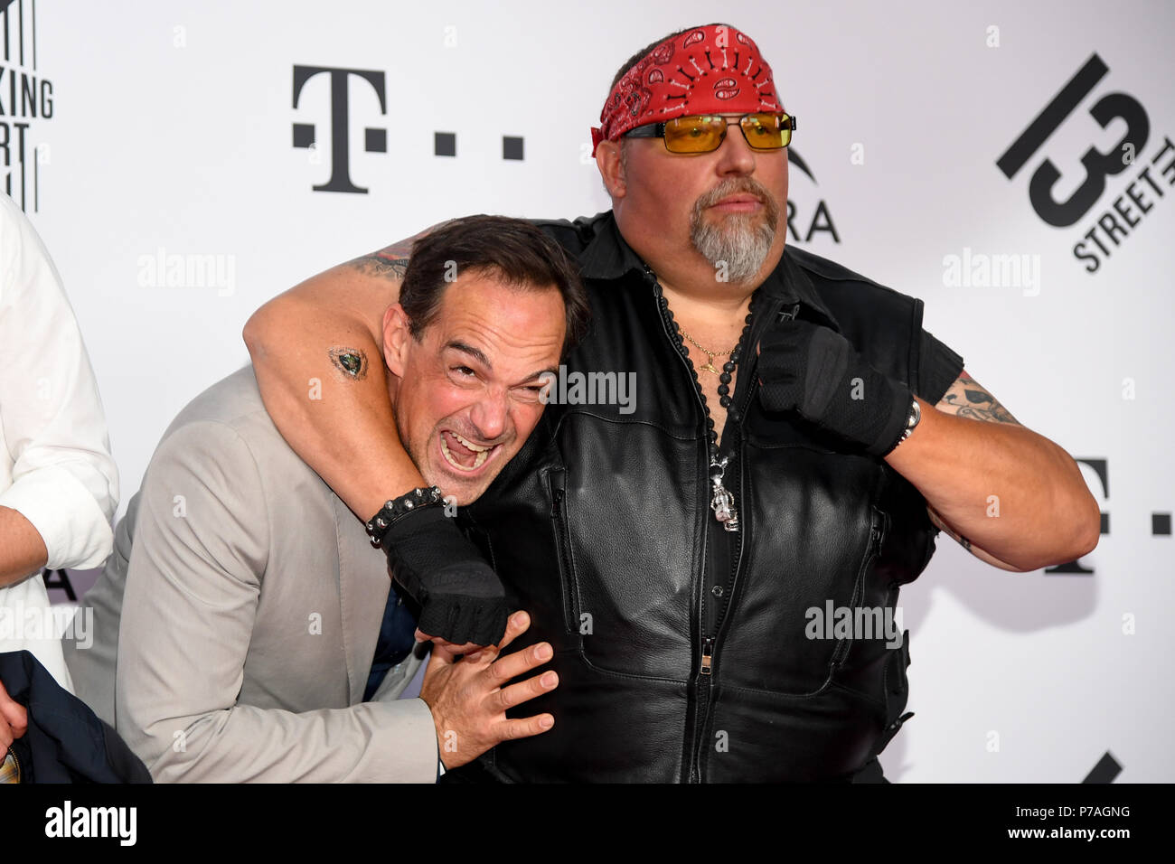 04 July 2018, Munich, Germany: Actor Harry Blank (L)arrives to the ...