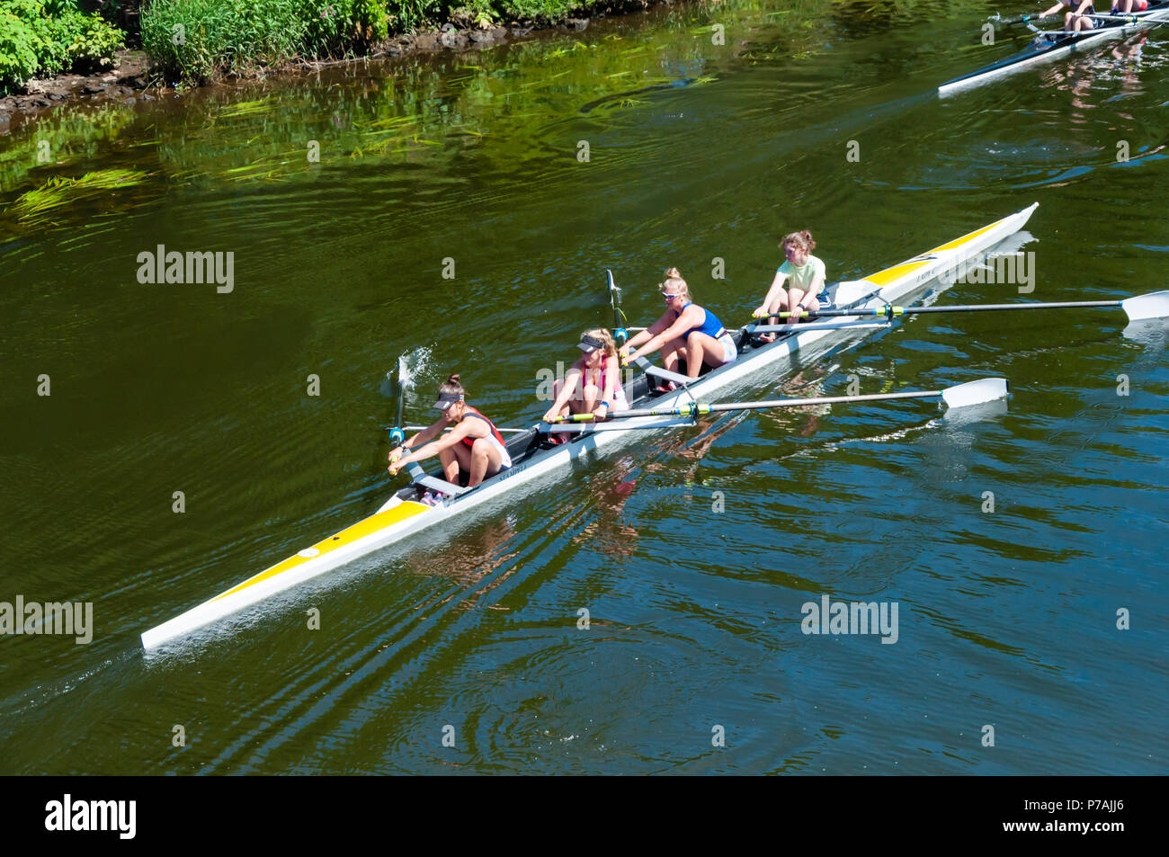 Quadruple scull rowing boat hi-res stock photography and images - Alamy