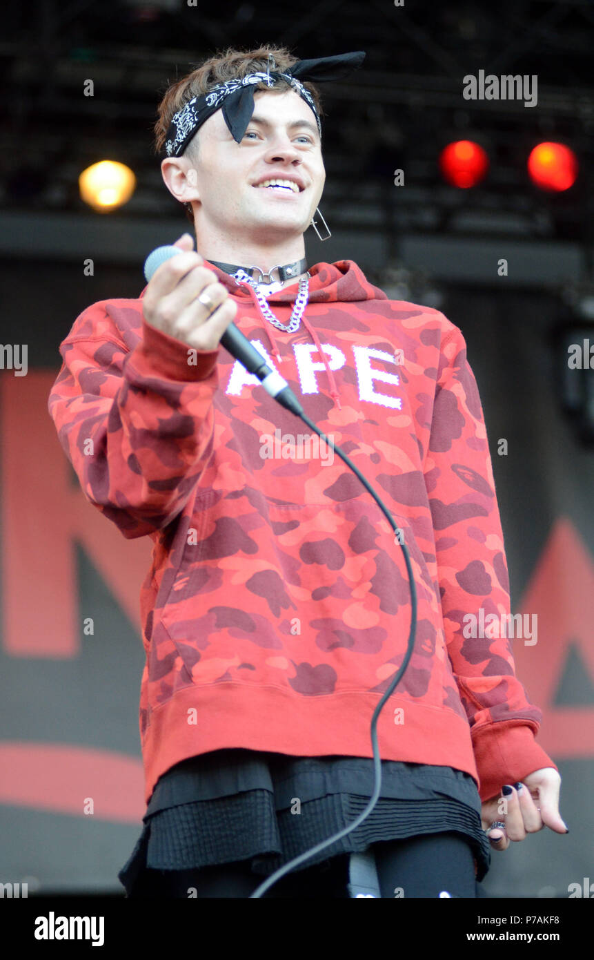 Milwaukee, Wisconsin, USA. 3rd July, 2018. Lead singer Austin Arthur of ...