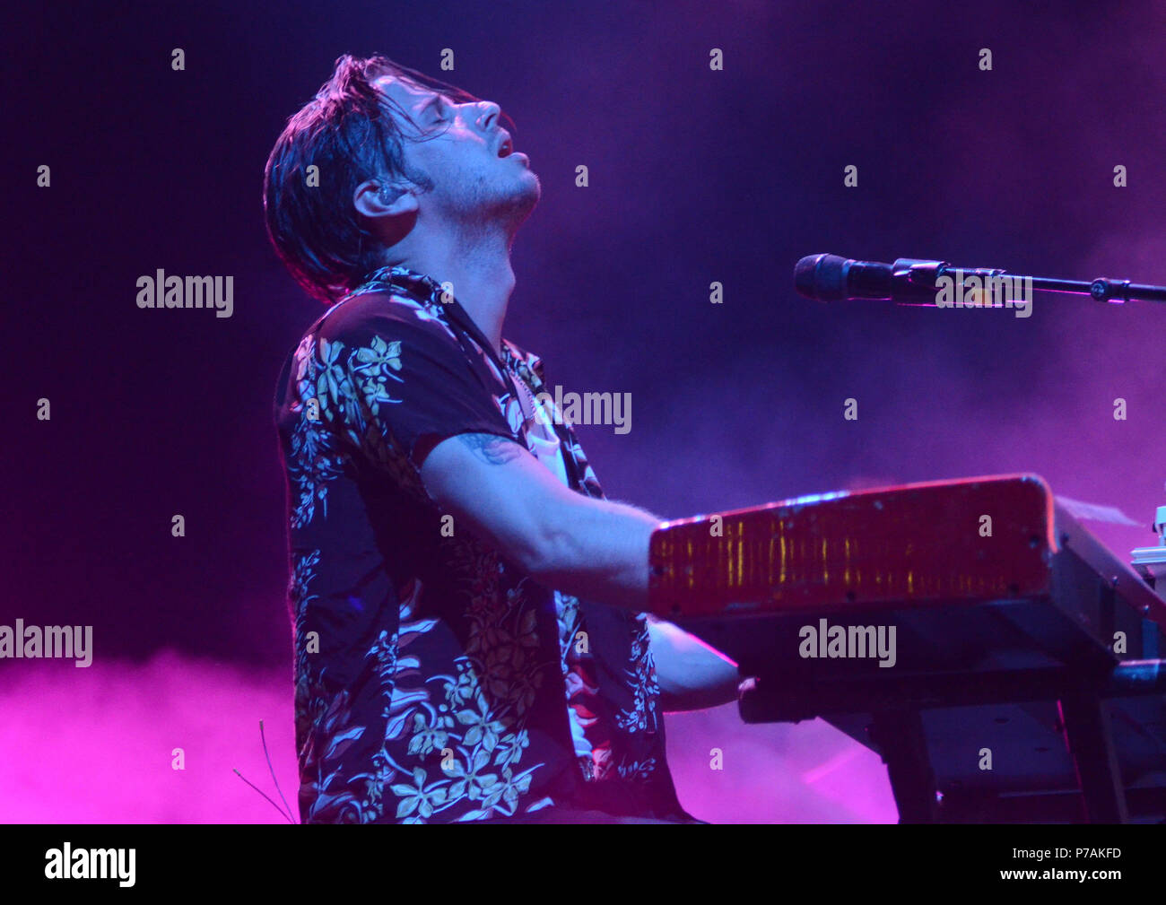 Milwaukee, Wisconsin, USA. 3rd July, 2018. Lead singer Mark Foster of ...