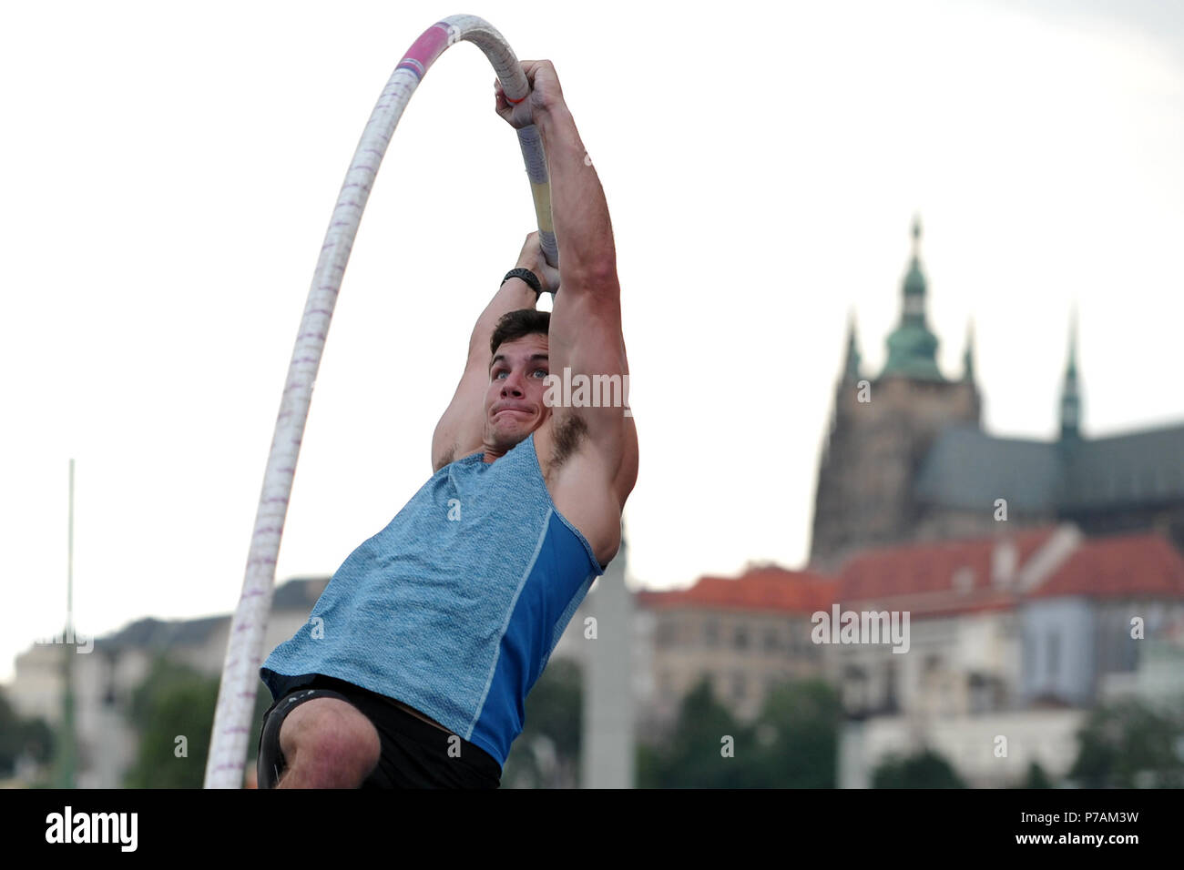 Prague pole vault hi-res stock photography and images - Alamy