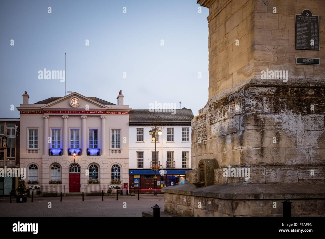Ripon City Hall, Ripon, North Yorkshire, UK - 5 July 2018: The Council ...