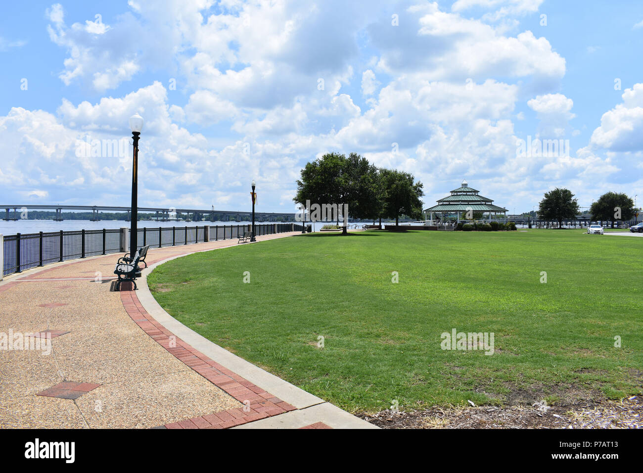 Union Point Park located in New Bern, North Carolina where the Trent ...