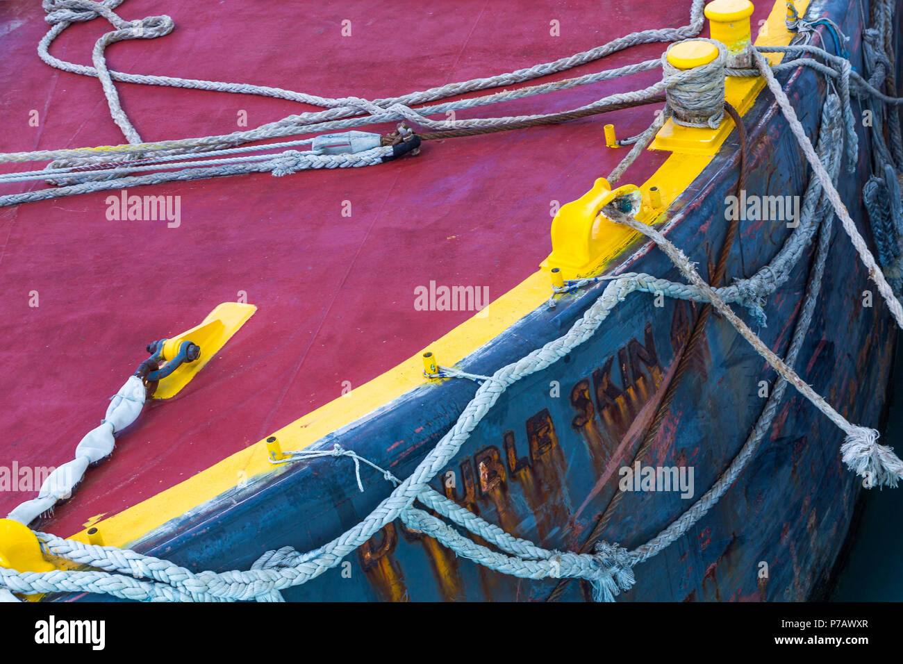 Red workboat hi-res stock photography and images - Alamy