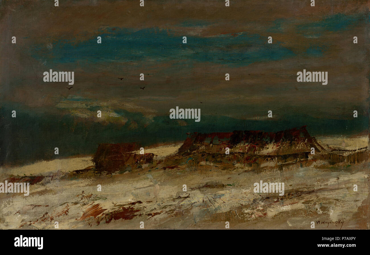 49 Ladislav Mednyánszky - Hamlet in a Winter Landscape - O 2882 ...