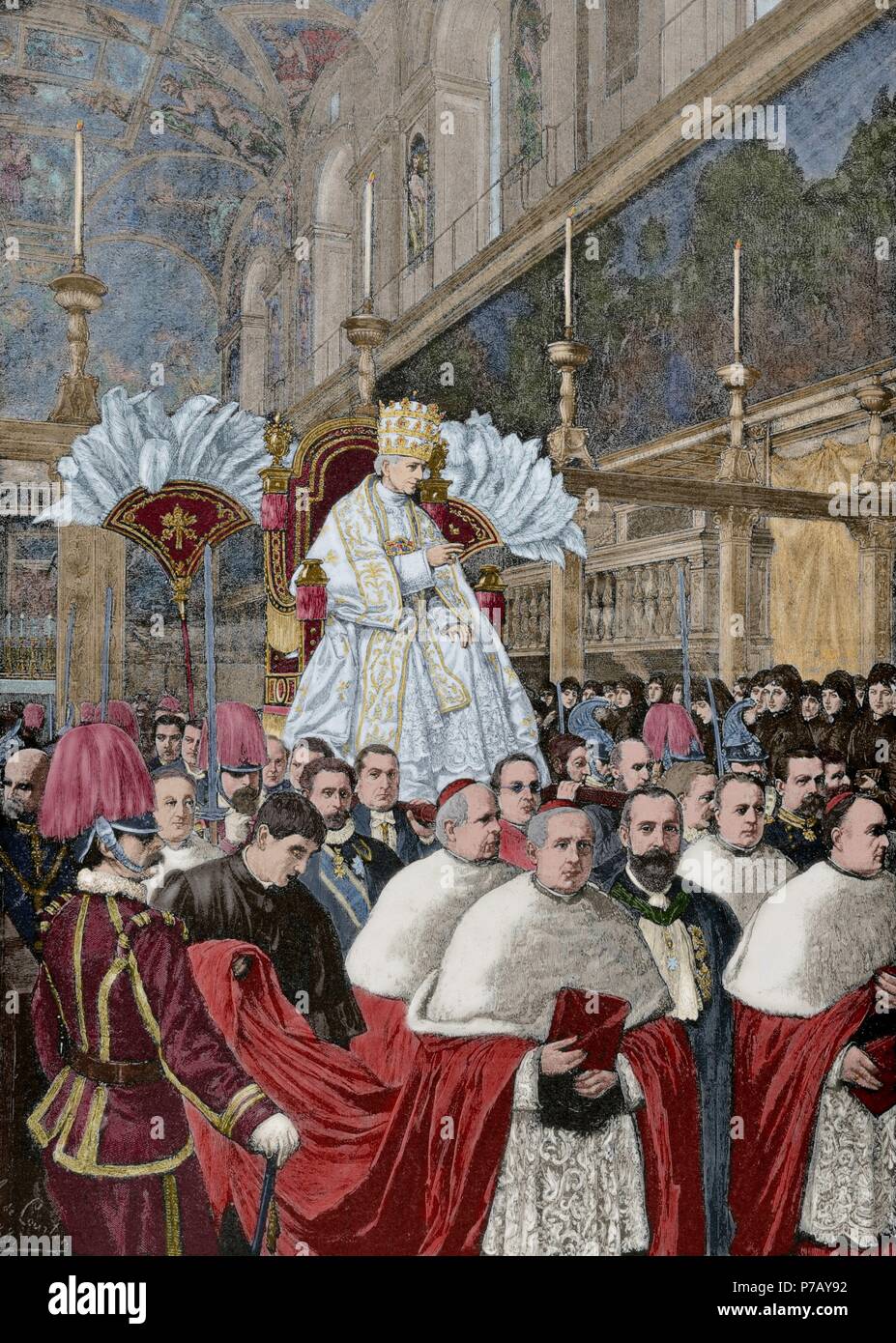 Leo XIII (1810-1903). Italian Pope (1878-1903), named Vincenzo ...