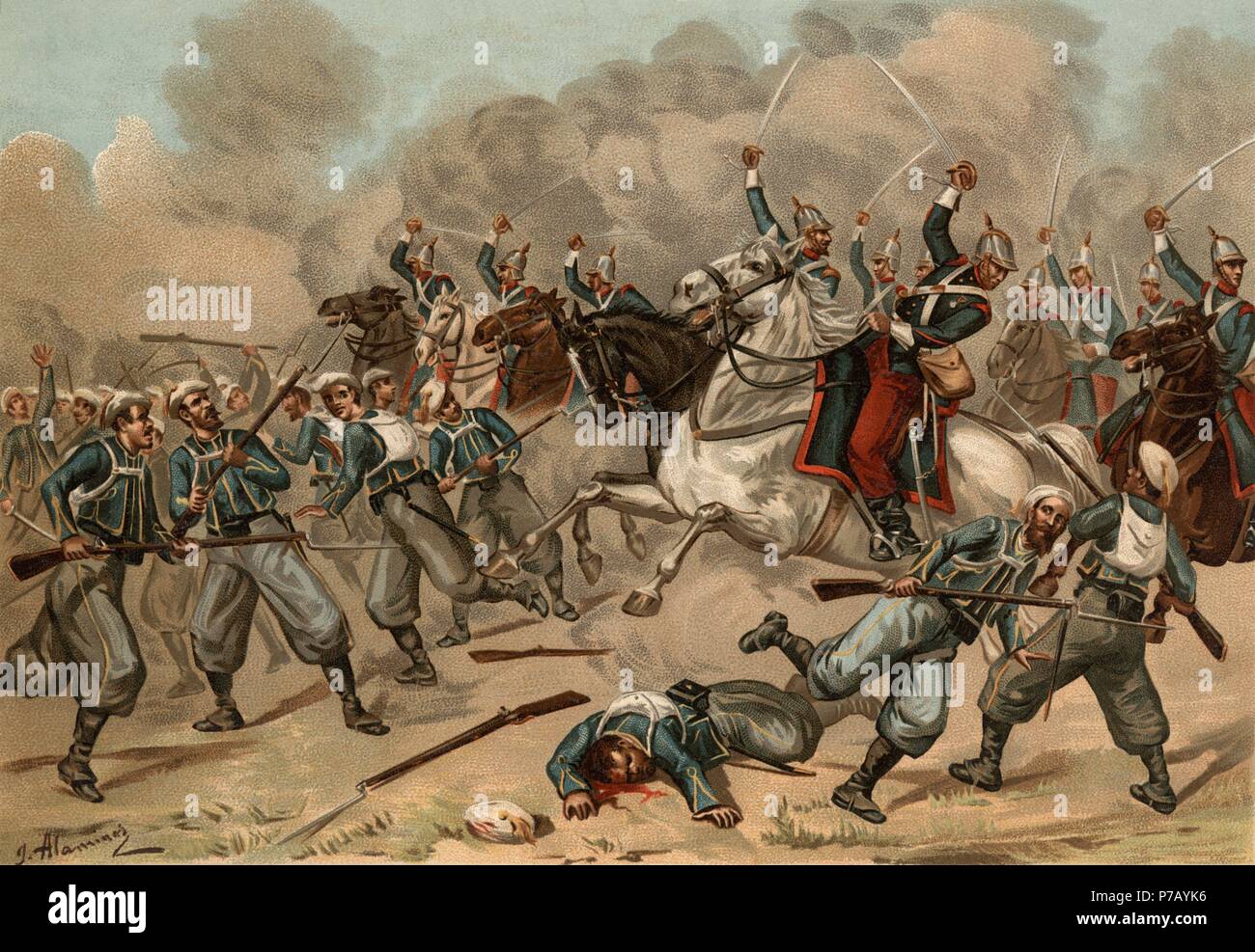 España. Catalunya. Tercera guerra carlista (1872-1876). Acción de ...