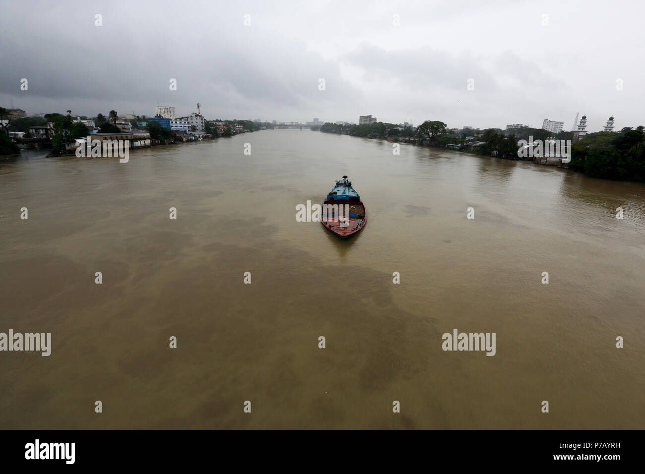 Boats on the Surma River, Sylhet, Bangladesh Stock Photo - Alamy