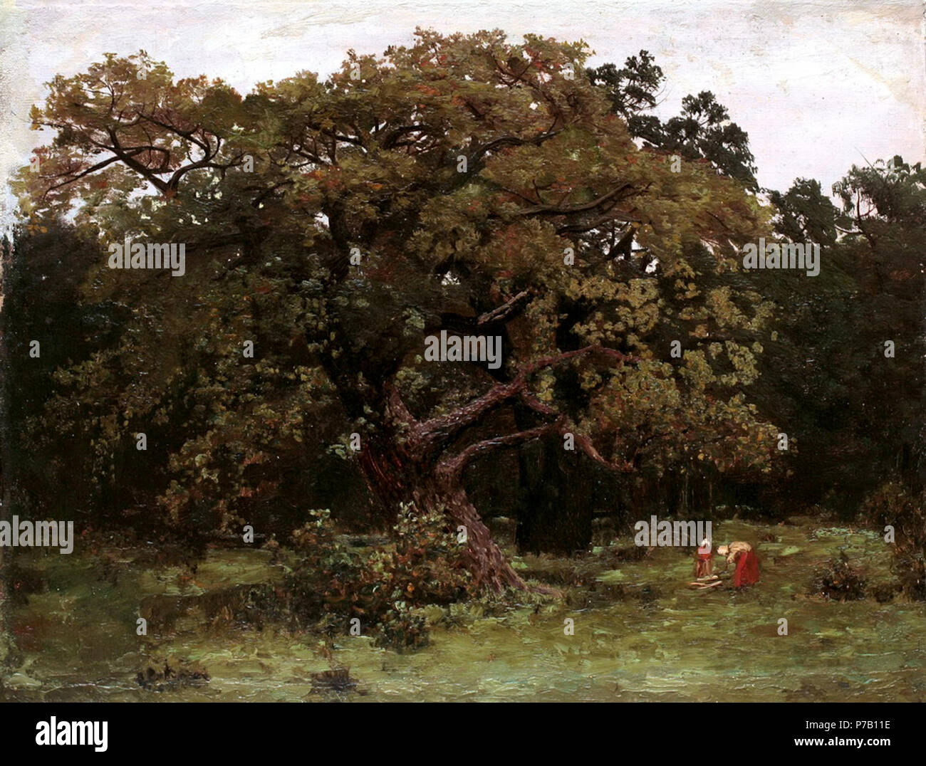 English: The mighty oak. Oil sketch. 1879. Oil on canvas. 38.8 x 49.8 ...