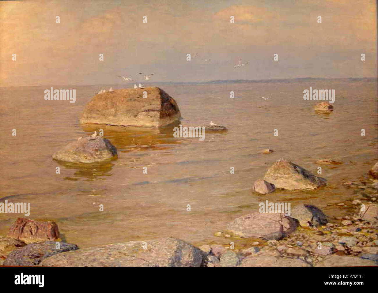 English: The sea with gulls. 1911. Uglich Art & Hystorical Museum ...