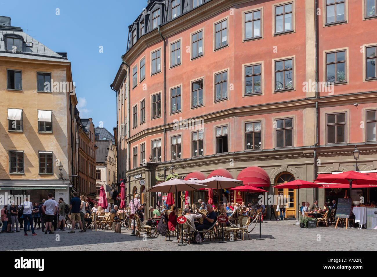 Järntorget / The Iron Square, Gamla Stan, Stockholm, Sweden Stock Photo ...