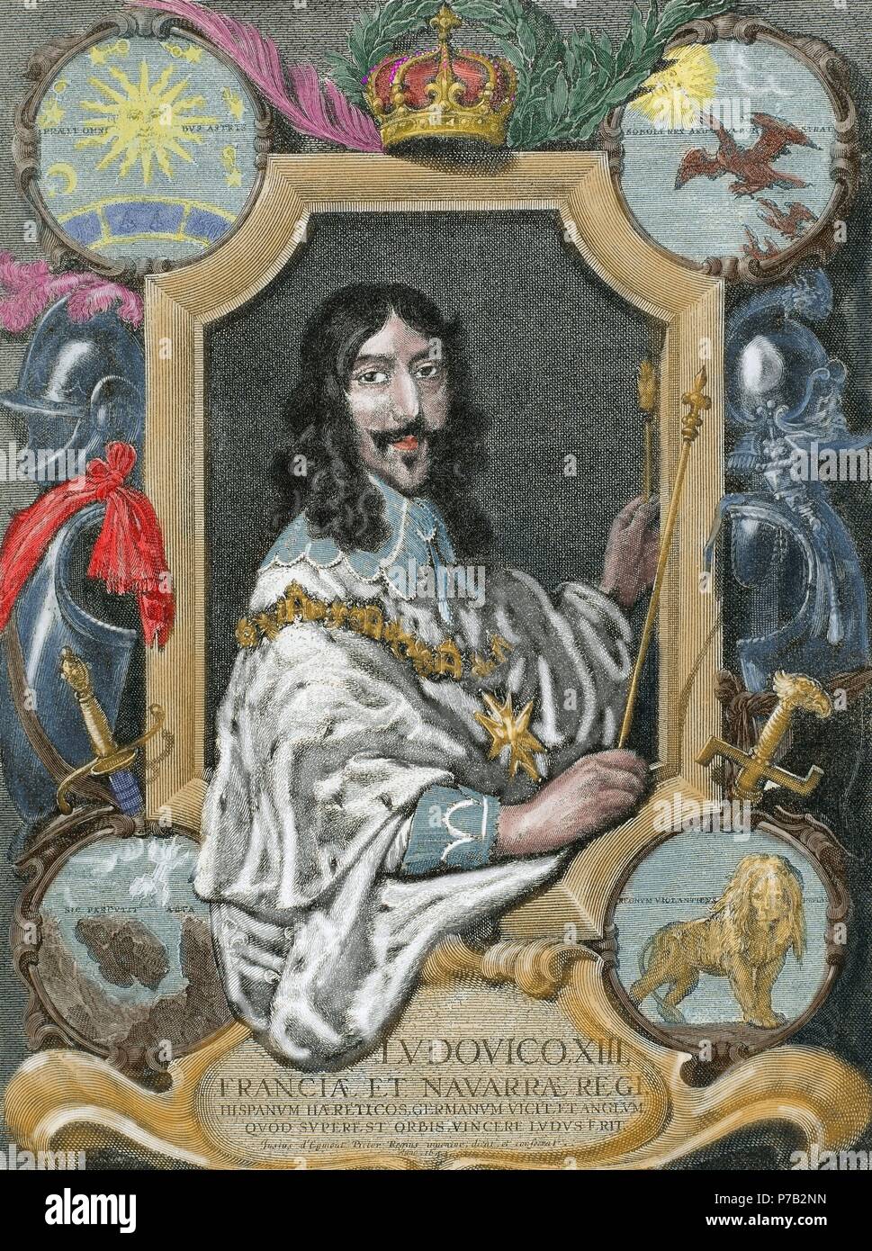 Louis XIII of France (1601-1643). Monarch of the House of Bourbon. King ...