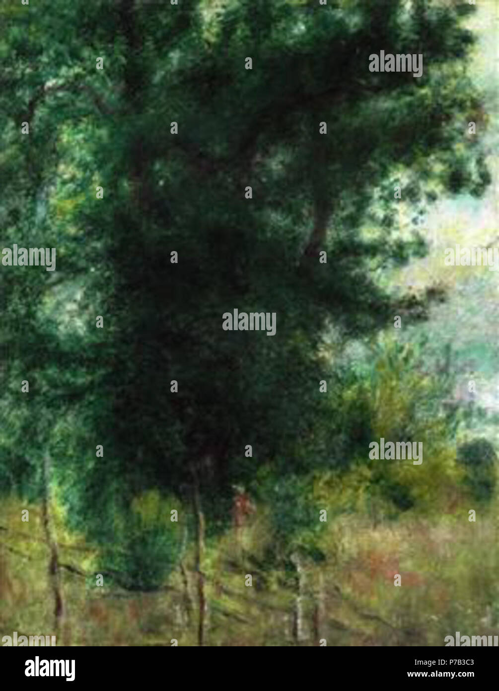 Work by Pierre-Auguste Renoir . before 1919 67 Renoir - a-fence-in-the ...