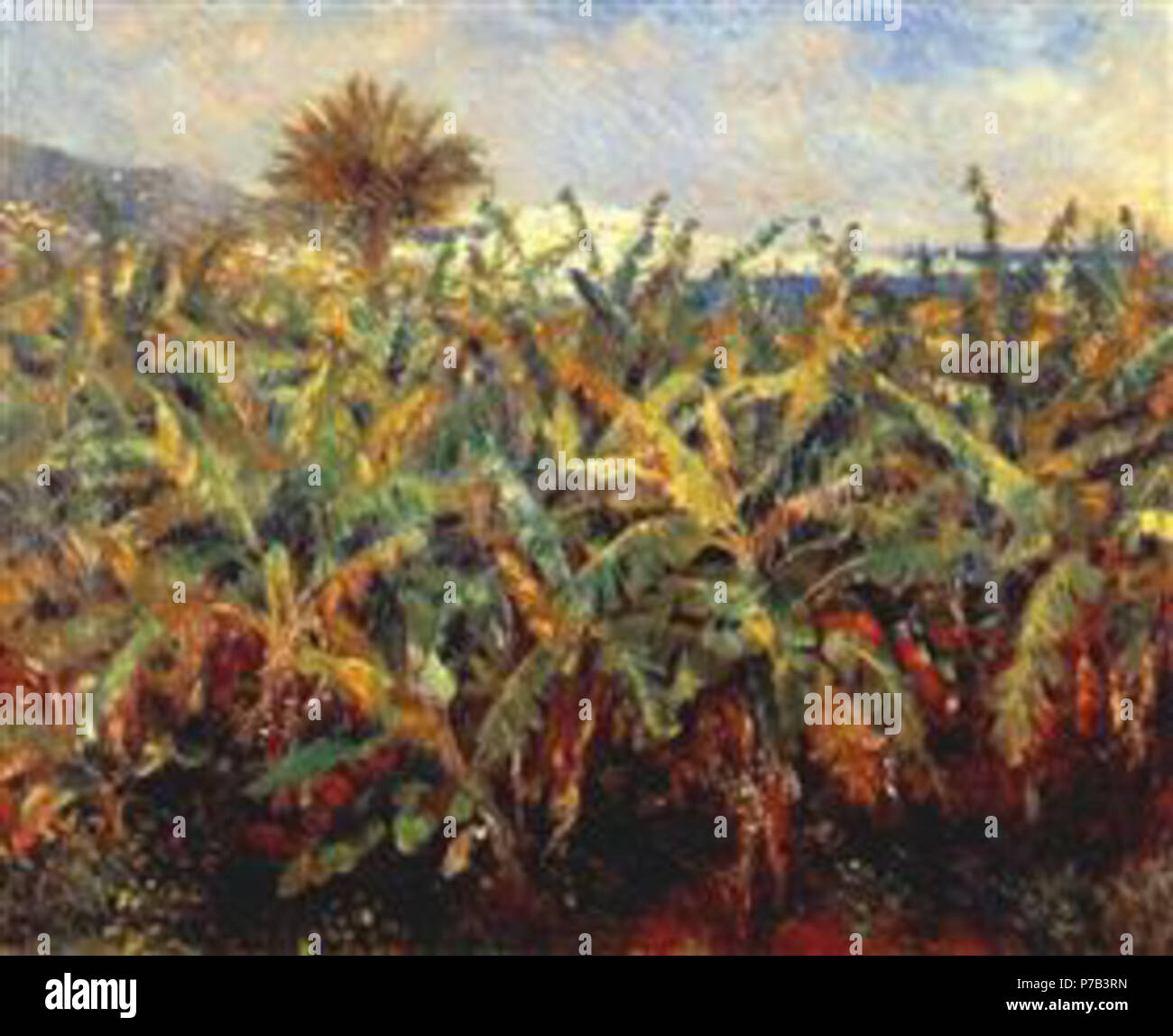 Work by Pierre-Auguste Renoir . before 1919 68 Renoir - field-of-banana ...