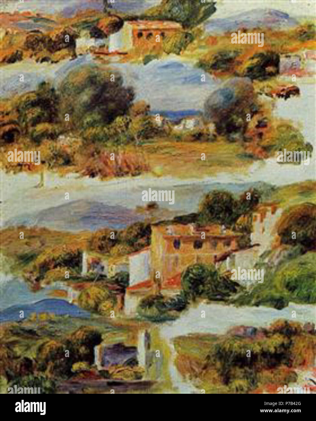 Work by Pierre-Auguste Renoir . before 1919 69 Renoir - houses-at ...