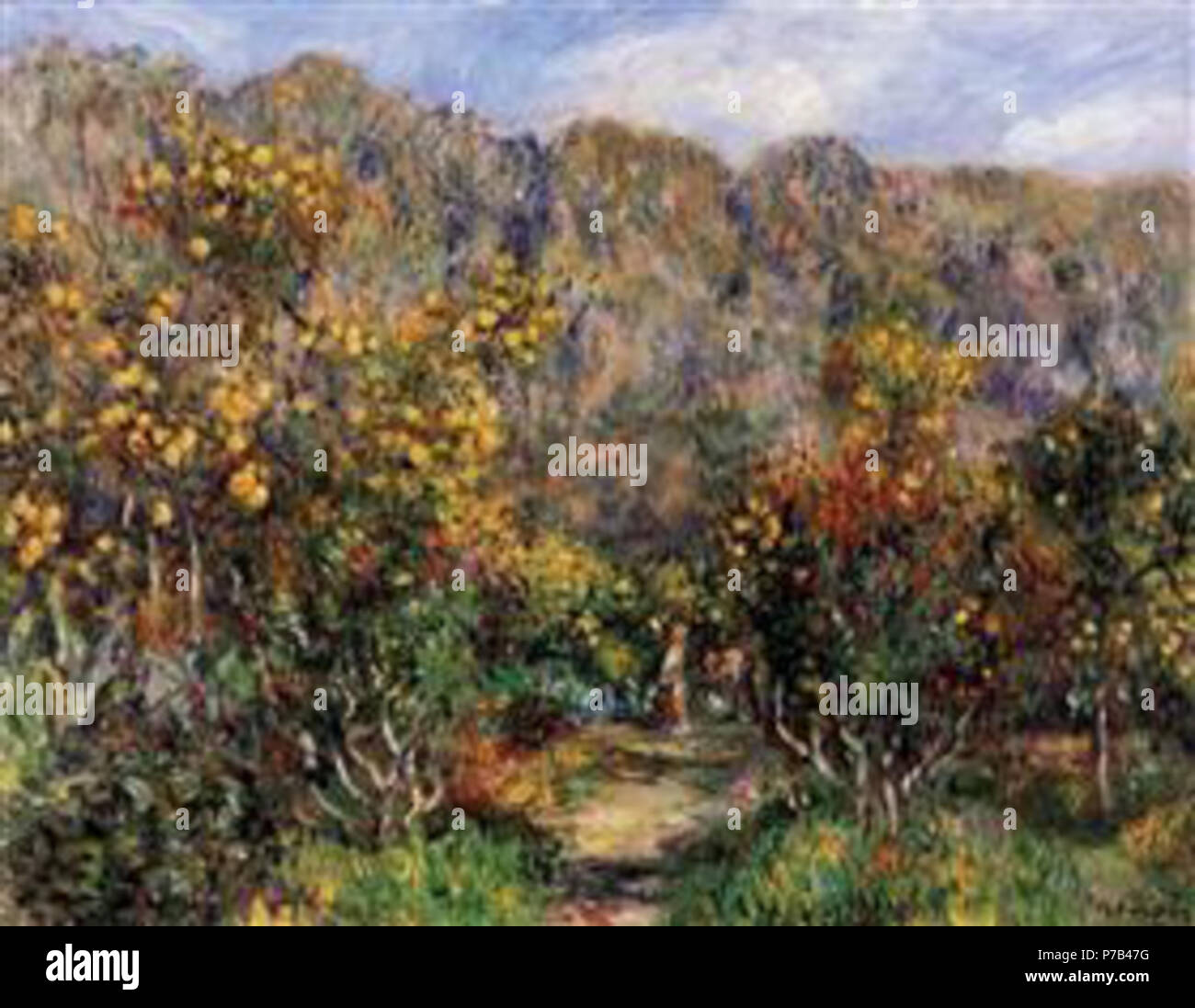 Work by Pierre-Auguste Renoir . before 1919 69 Renoir - landscape-with ...
