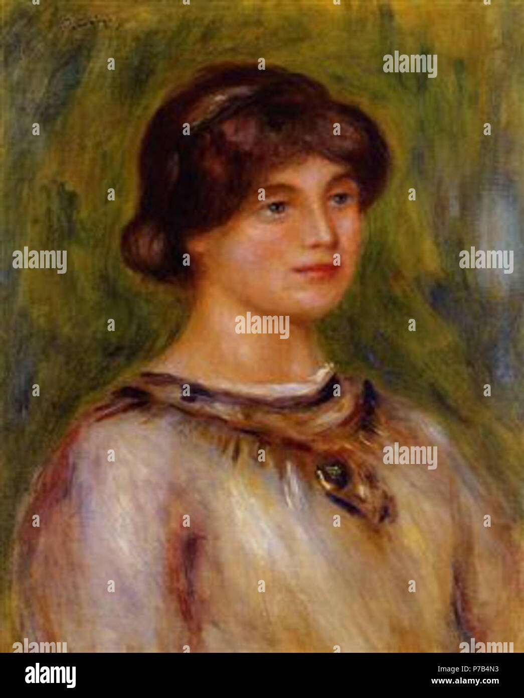 Work by Pierre-Auguste Renoir . before 1919 71 Renoir - portrait-of-marie-lestringuez-1912.jpg ...