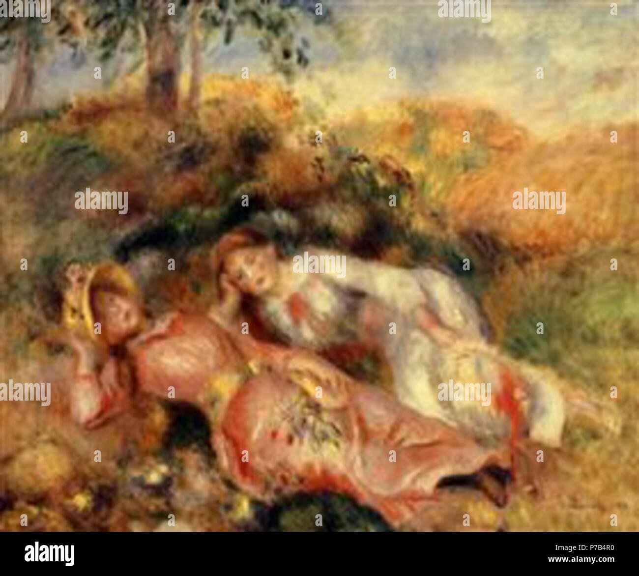 Work by Pierre-Auguste Renoir . before 1919 71 Renoir - reclining-women ...