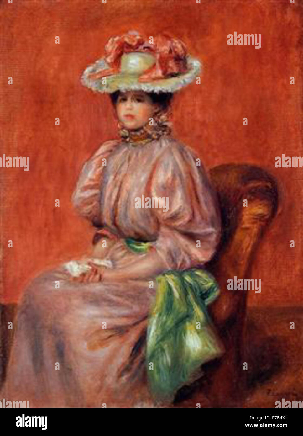 Work by Pierre-Auguste Renoir . before 1919 71 Renoir - seated-woman ...