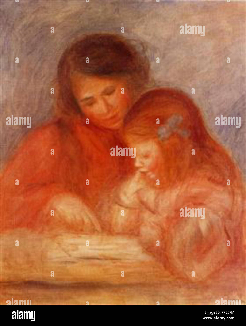 Work by Pierre-Auguste Renoir . before 1919 72 Renoir - the-lesson.jpg ...