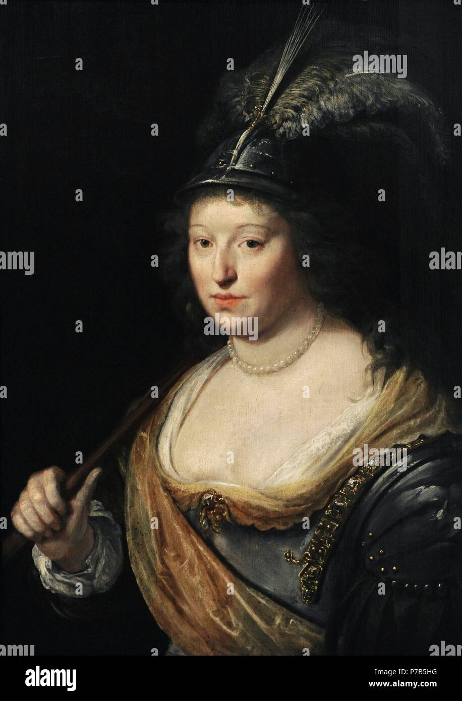 Paulus Moreelse (1571-1638). Dutch painter. Portait of a lady as ...