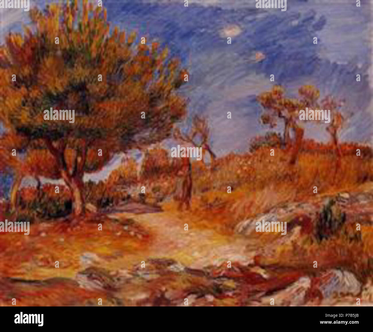 Work by Pierre-Auguste Renoir . before 1919 73 Renoir - woman-under-a ...