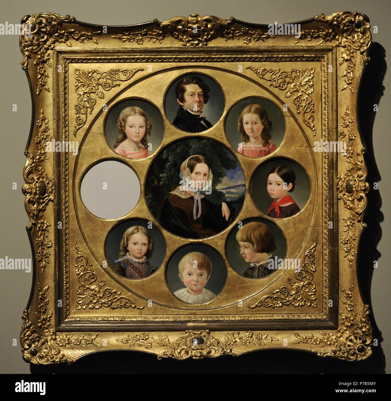 Johann Carl Schultz (1801-1873). German painter. Portrait of the ...