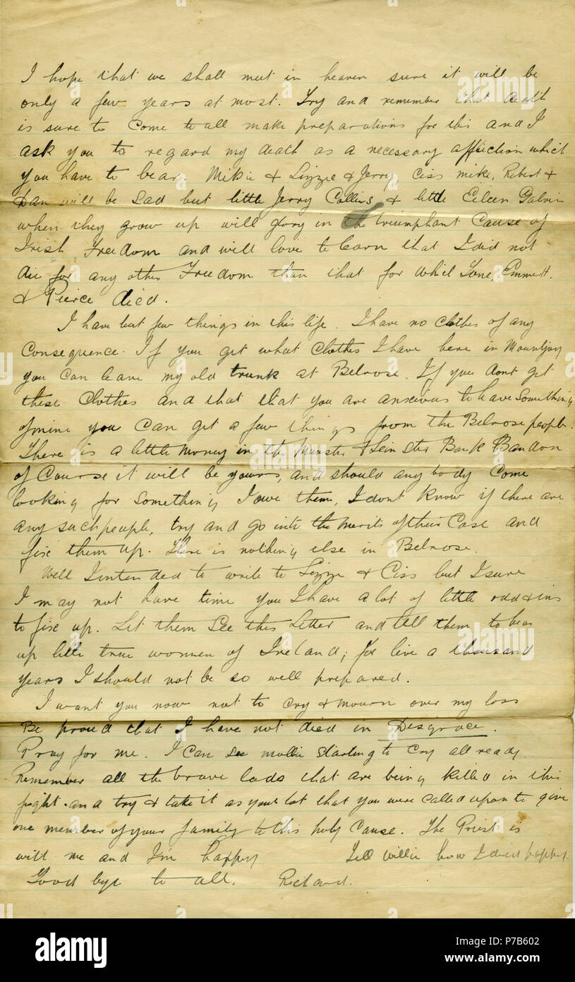 English: Page 2 of letter written at 2am, 8th December 1922 by Richard ...