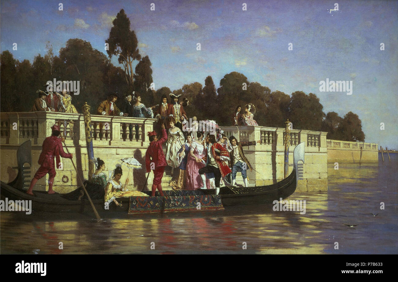 . An elegant boating party N/A 75 Franz Leo Ruben - Eine elegante ...