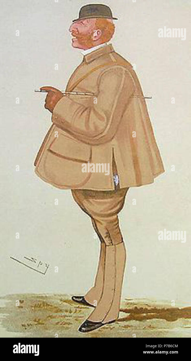 English: Caricature of Major Lord Henry Arthur George Somerset (1851 ...