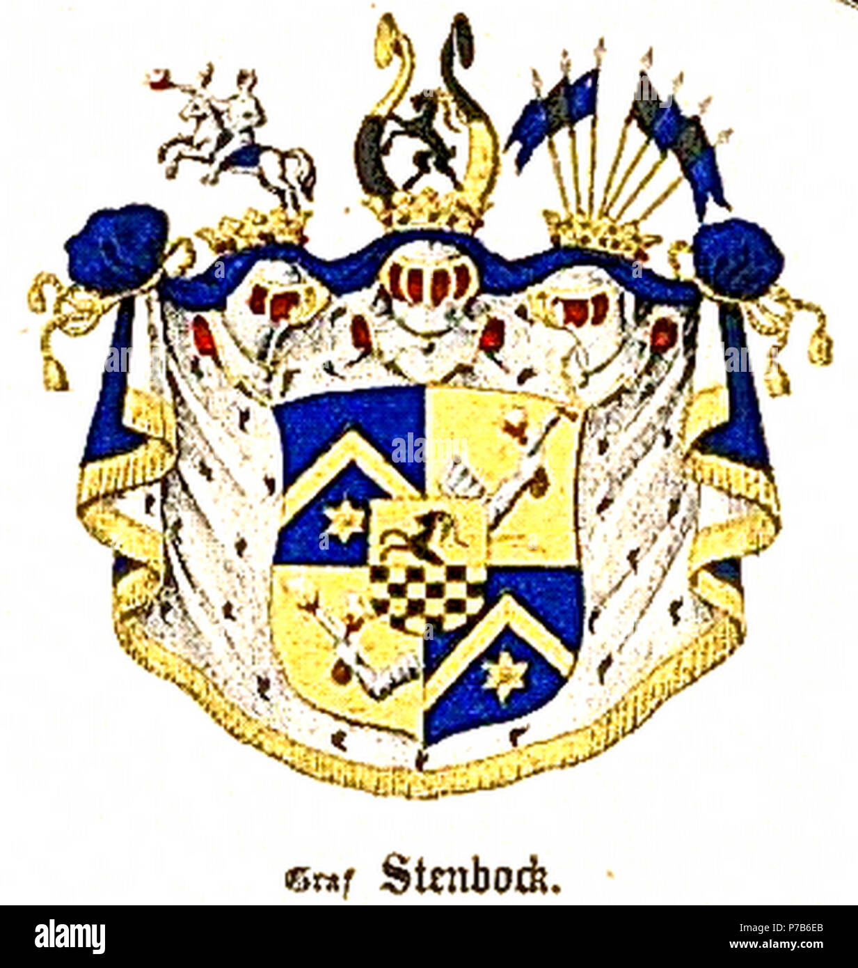 77 RU COA Stenbock Graf Stock Photo - Alamy