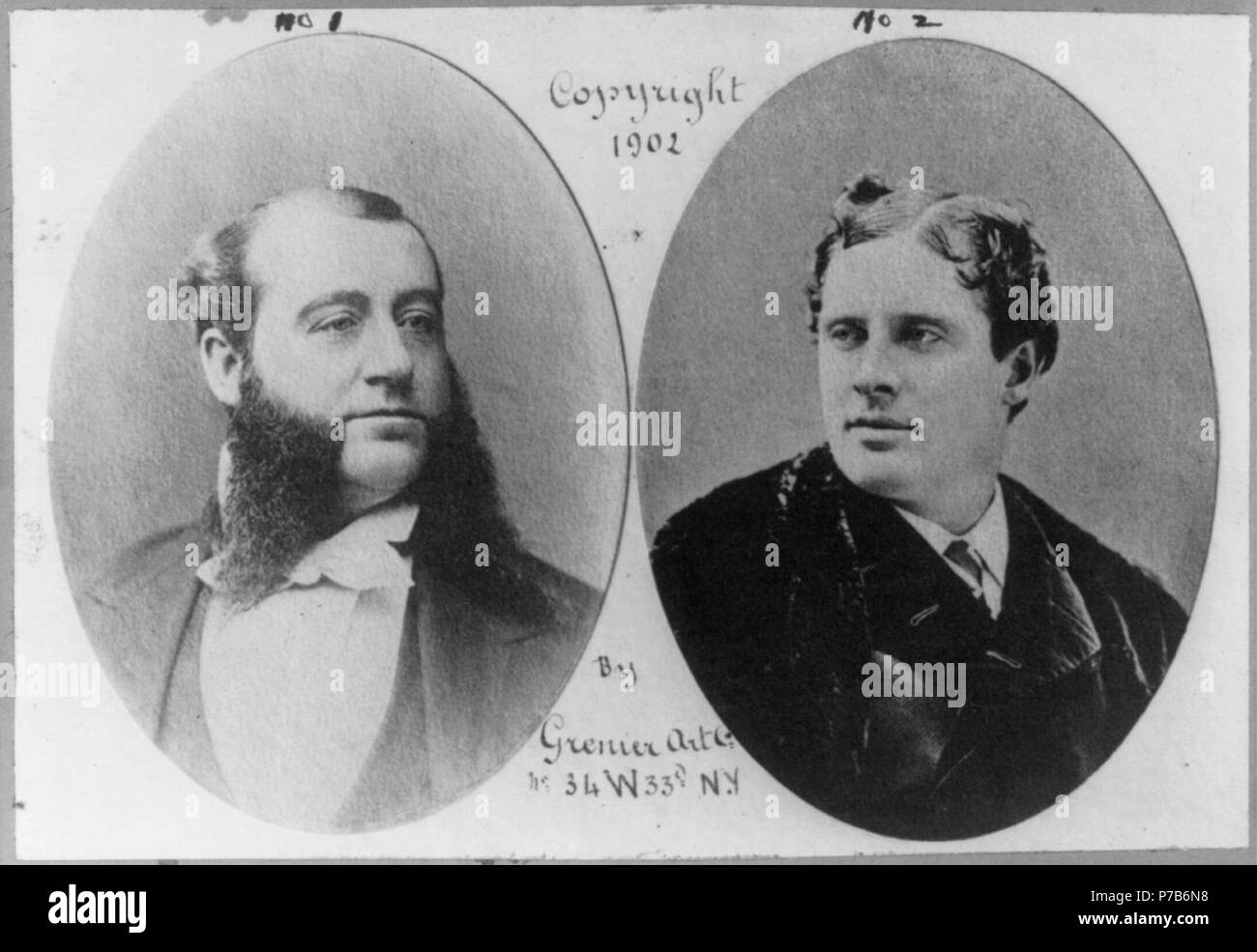 2 bust portraits- one of Dr. Walter M. Fleming and one of William J ...