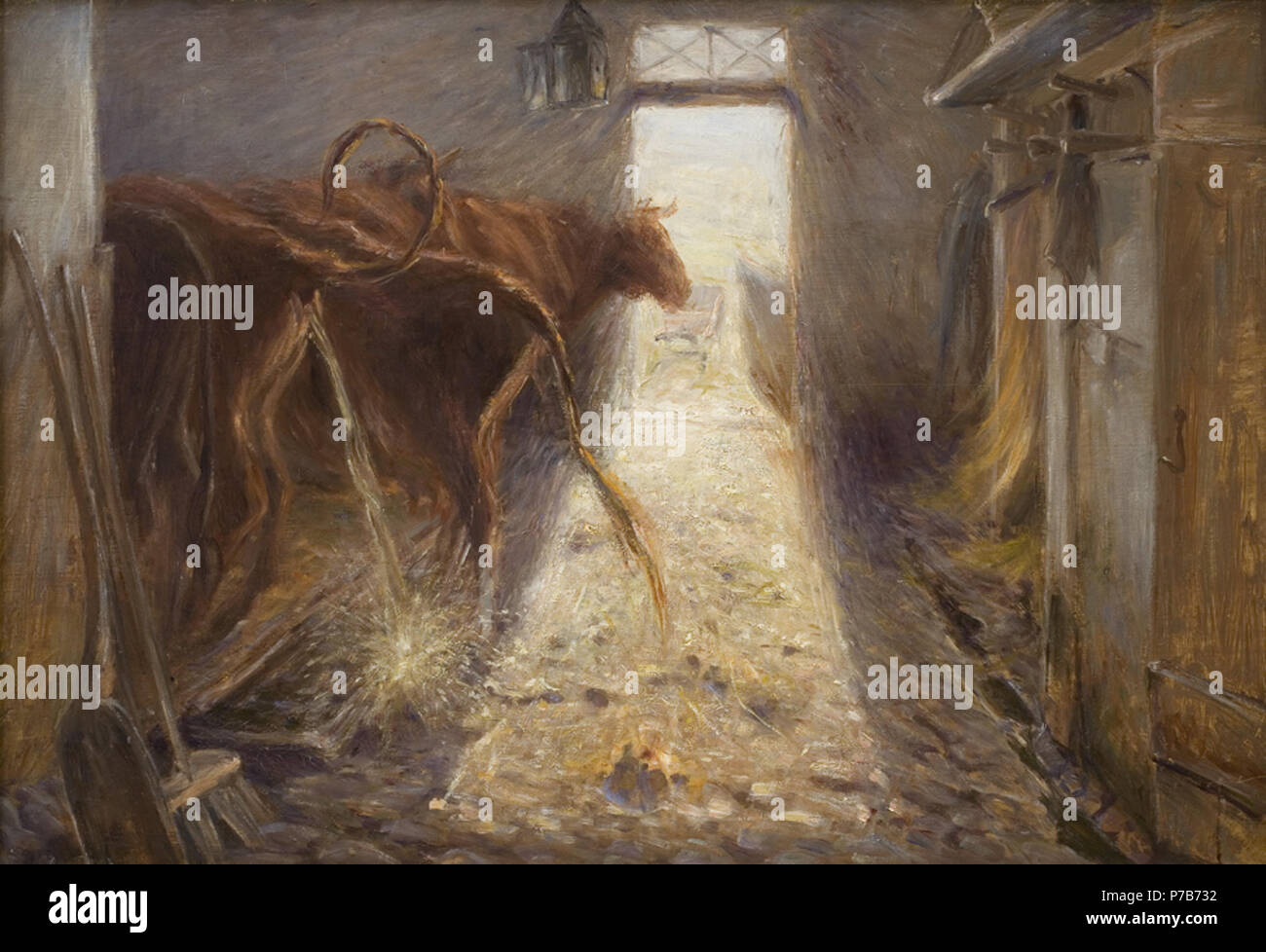 Theodor Philipsen (1840-1920), En kostald. Saltholm, 1890 79 Theodor ...