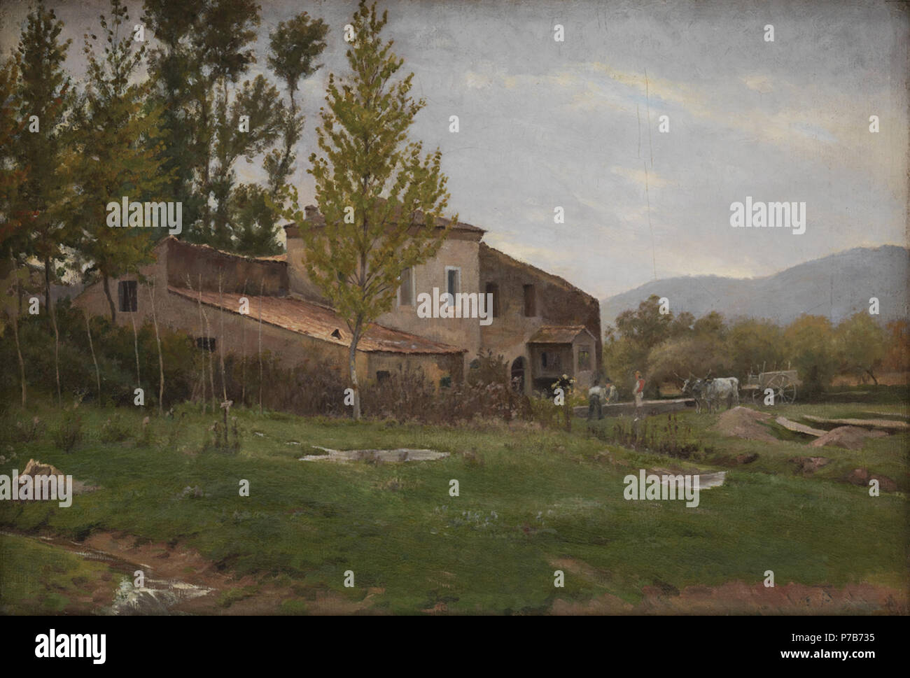 Theodor Philipsen (1840-1920), Isola del Liri. Lys graavejrsdag, 1883 ...