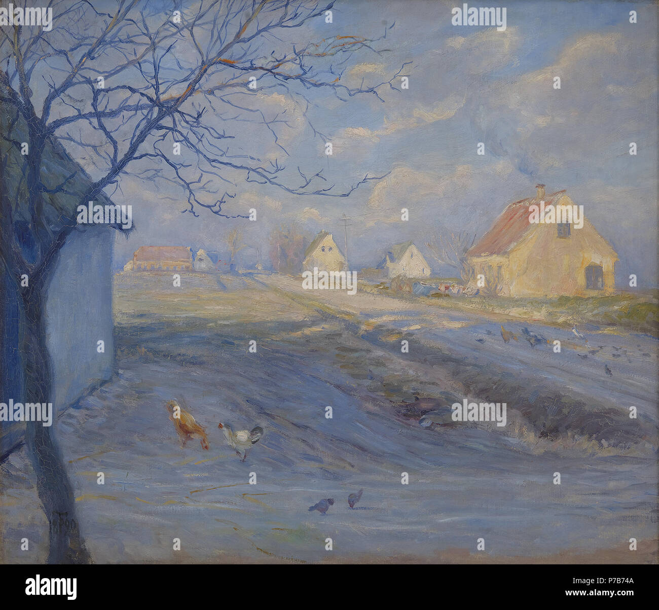 Theodor Philipsen (1840-1920), Kastrupvejen mod Koebenhavn, 1890 79 ...