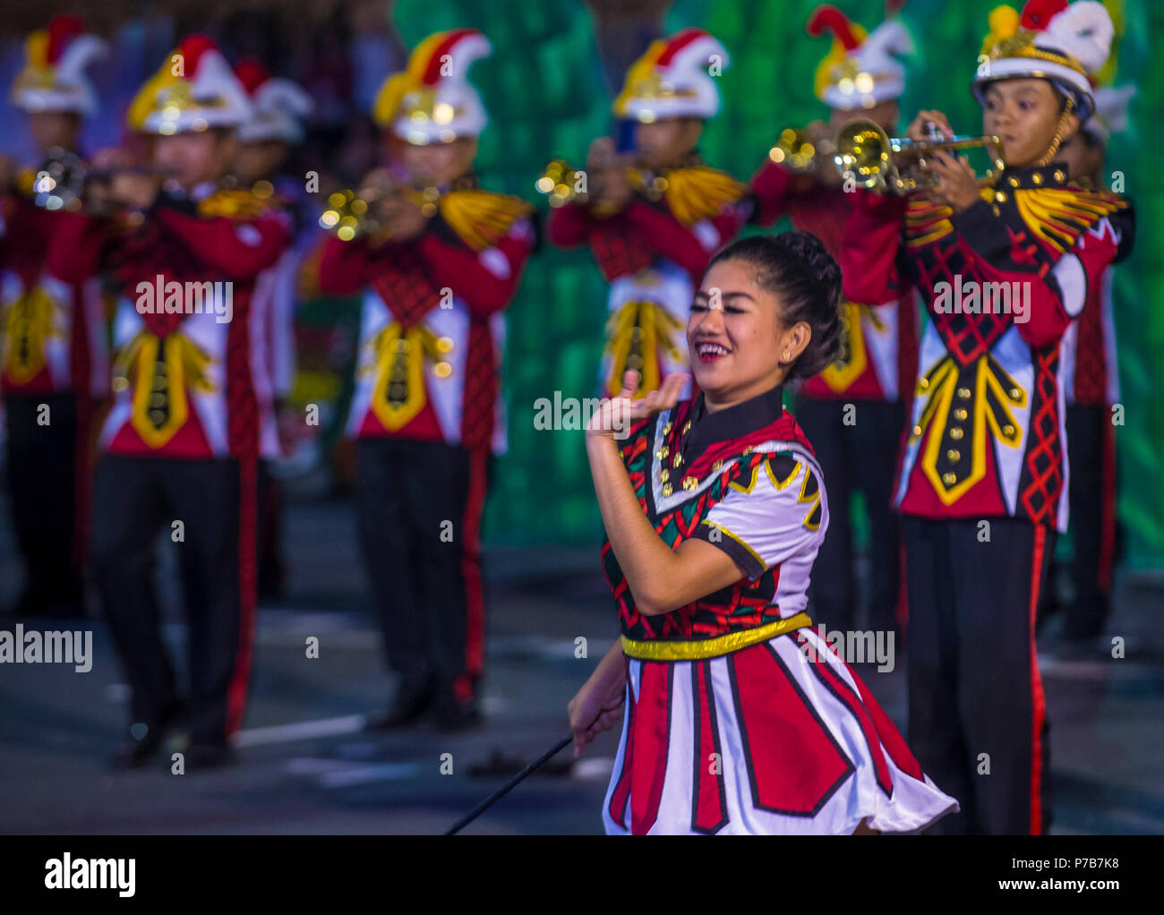 Participants in the Aliwan fiesta in Manila Philippines Stock Photo - Alamy