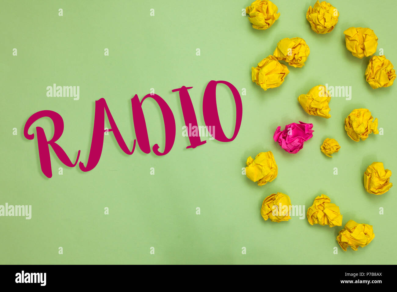 Handwriting text writing Radio. Concept meaning Electronic equipment ...