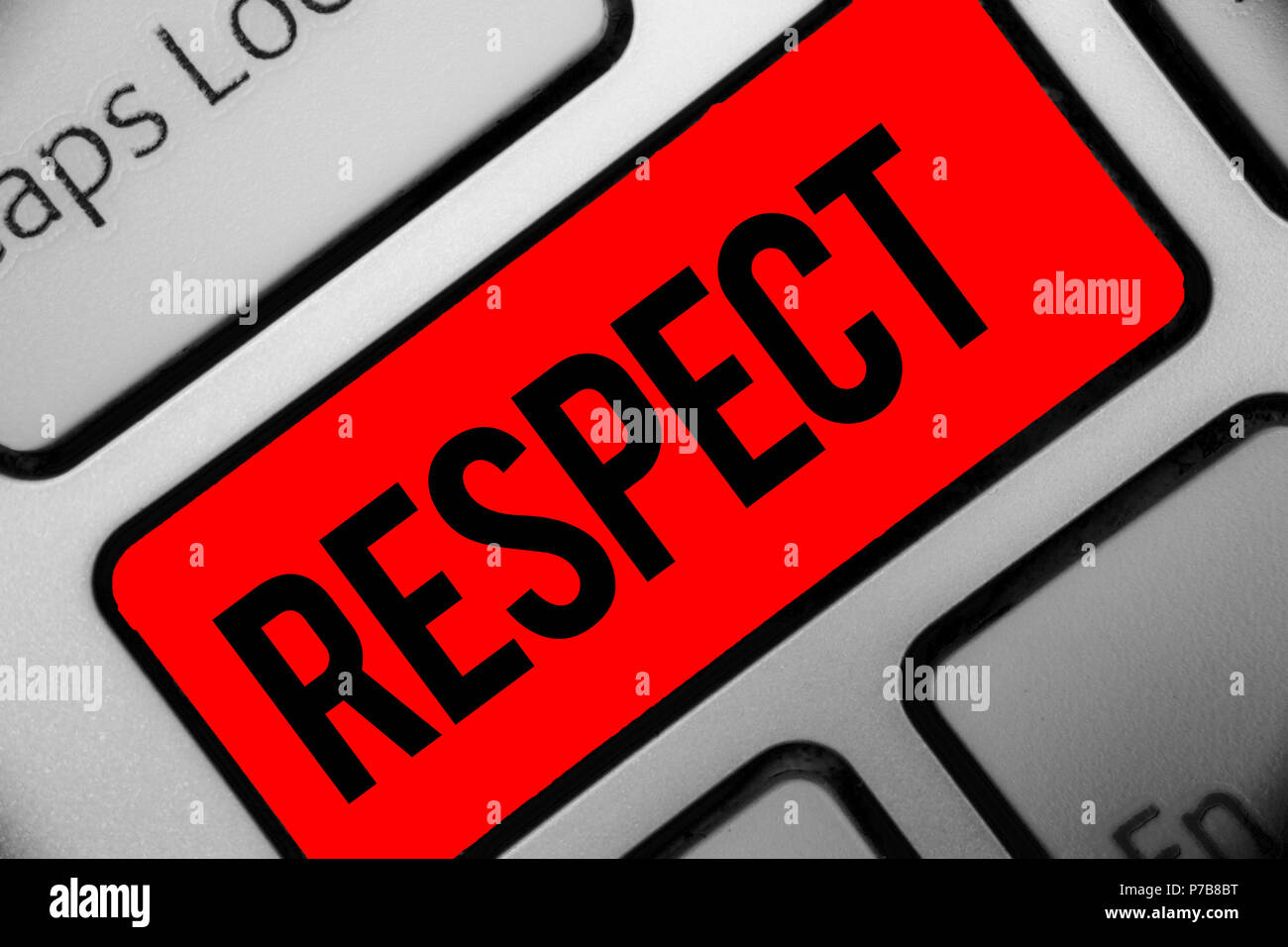 Handwriting text writing Respect. Concept meaning Feeling of deep ...